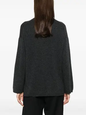 ALLUDE Cashmere Crew-neck Sweater - Grey
