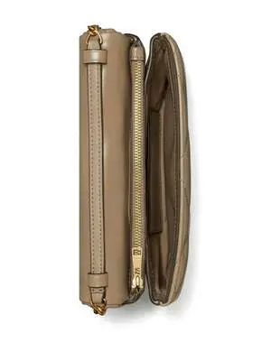 Tory Burch Kira Diamond-quilted Wallet-on-chain - Brown