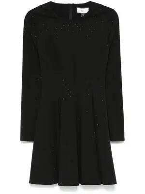 NISSA Rhinestone-embellished Mini Dress
