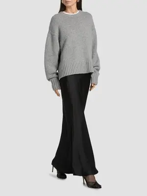 Guest In Residence Cozy Crew Cashmere Sweater - Heather Grey