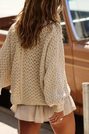 Free People Cabrera Sweater Pullover - Tea
