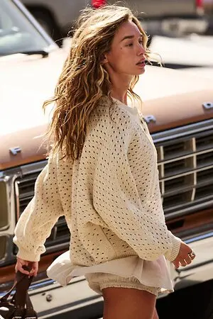 Free People Cabrera Sweater Pullover - Tea