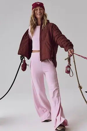 Free People Long Sleeve Set Powder Pink