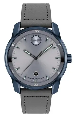 Movado Verso Strap Watch - Gray