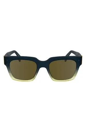 Paul Smith Kenley Rectangular Sunglasses - Petrol/ Sand