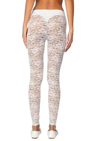 EDIKTED Sheer Lace Leggings