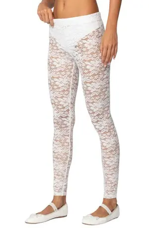 EDIKTED Sheer Lace Leggings