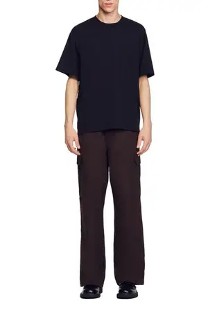 Sandro Oversized T-shirt - Black
