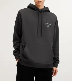 ALLSAINTS Redact Logo Hoodie - Black