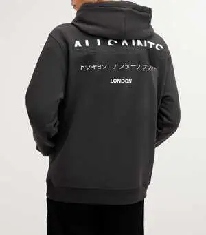 ALLSAINTS Redact Logo Hoodie - Black