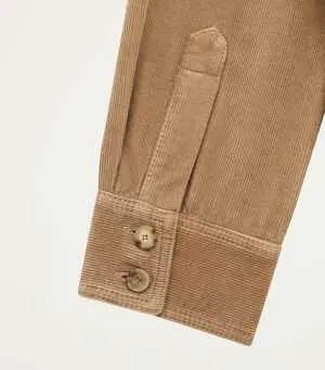 Saint Laurent Corduroy Overshirt - Brown