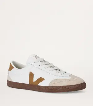VEJA Leather Volley Sneakers - Beige