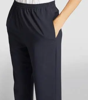 Eskandar Wool Tapered Trousers