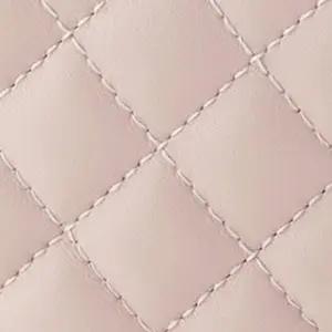 RIVIERE Quilted Leather Square Tissue Box - Pink