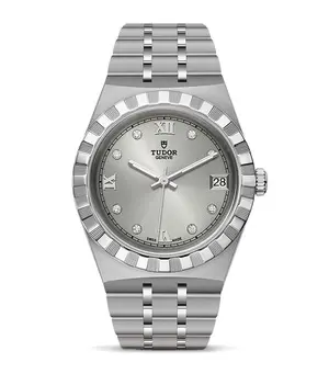 TUDOR Stainless Steel And Diamond Royal Watch - Silver