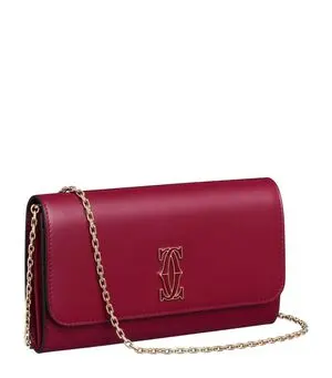 Cartier Leather C De Chain Wallet