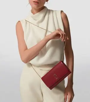 Cartier Leather C De Chain Wallet