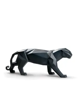 LLADRO Panther Figurine Black