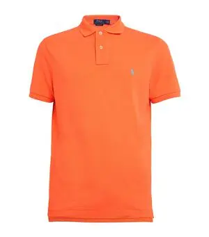 Polo Ralph Lauren Polo Ralph Lauren Custom-Fit Cotton Mesh Polo Shirt Orange