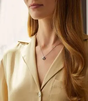 BOODLES Platinum, Diamond And Sapphire Necklace