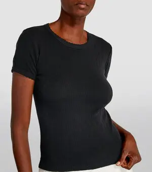LESET Slim Fit Pointelle T-shirt