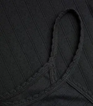 LESET Classic Pointelle Tank Top