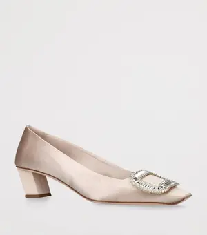 ROGER VIVIER Satin Belle Vivier 45 Pumps - Pink