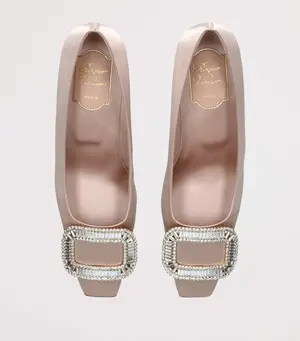 ROGER VIVIER Satin Belle Vivier 45 Pumps - Pink