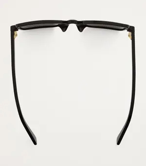 Bottega Veneta Rectangular Full Rim Sunglasses - Black