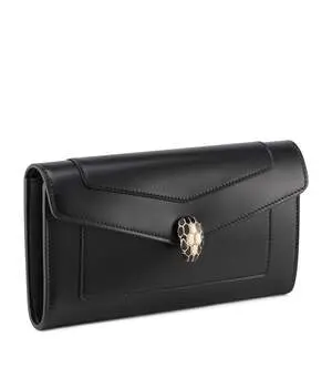 BVLGARI Long Serpenti Forever Wallet - Black