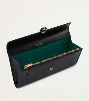 BVLGARI Long Serpenti Forever Wallet - Black