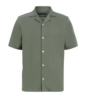 ALLSAINTS Cotton Hudson Shirt Green