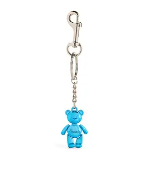 Harrods Jointed Bear Keyring - Blue