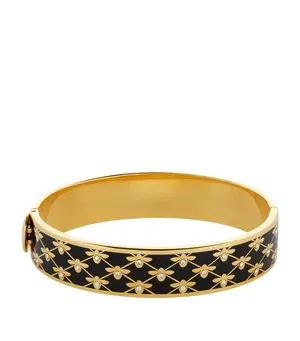 Halcyon Days Bee Trellis Bangle - Black