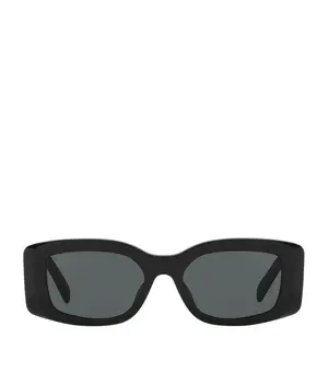 Celine Squared Oval Sunglasses - Black