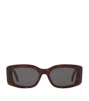 Celine Squared Oval Sunglasses - Brown