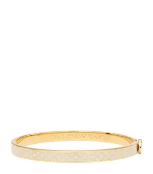 Halcyon Days Halcyon Days 18-Karat Gold-Plated Salamander Bangle Ivory
