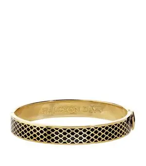 Halcyon Days Halcyon Days 18-Karat Gold-Plated Salamander Bangle Multi