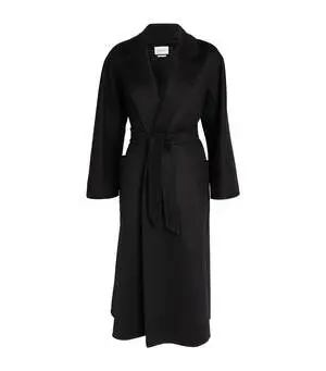 Max Mara Cashmere Ludmilla Wrap Coat - Black
