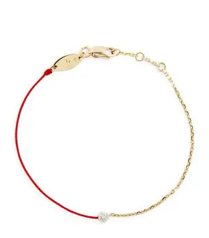 REDLINE Redline Yellow Gold And Diamond Absolu Thread Bracelet Multi