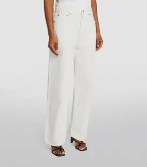 AGOLDE The Low-slung Baggy Jeans - White