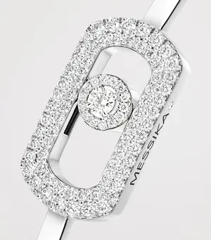 Messika So Move Pavé Bangle - Silver