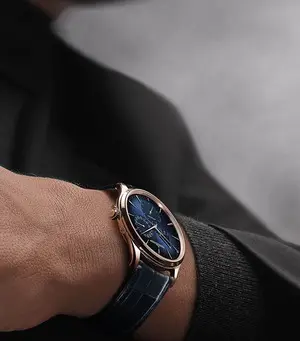 JAEGER-LECOULTRE Rose Gold Master Ultra Thin Power Reserve Watch