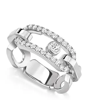 Messika Move Link Diamond Ring - Silver