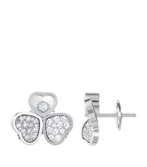 Chopard Happy Hearts Wings Earrings - Gold
