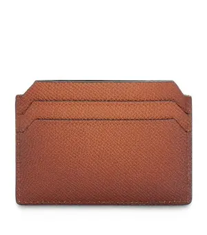 Santoni Leather Card Holder - Brown