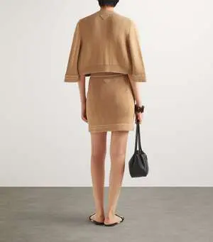 Prada Cotton Cardigan With Contrast Stitching