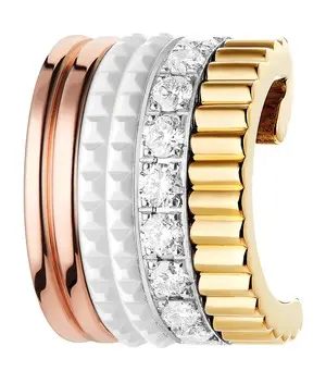 Boucheron Quatre Edition Single Ear Clip - White