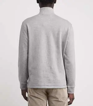 Polo Ralph Lauren Cotton Quarter Zip Sweater - Grey