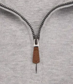 Polo Ralph Lauren Cotton Quarter Zip Sweater - Grey